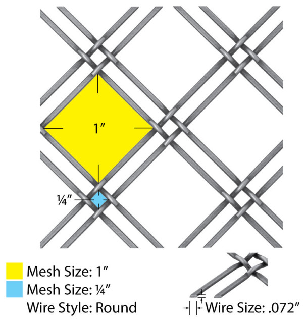 Round Flat Crimp Decorative Antique Brass Woven Wire Grille Panel ...