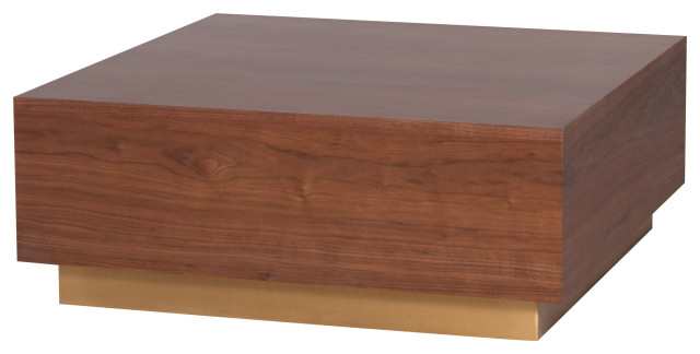 Jonas Coffee Table, Walnut - Contemporary - Coffee Tables - by Nuevo ...