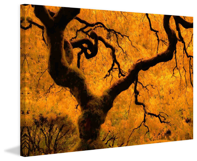 "Limned in Light" Painting Print on Canvas, 24"x16" - Contemporary ...