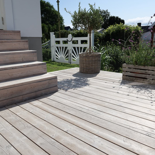 Altan med med insynskydd av ameringsjärn - Victorien - Terrasse en Bois ...