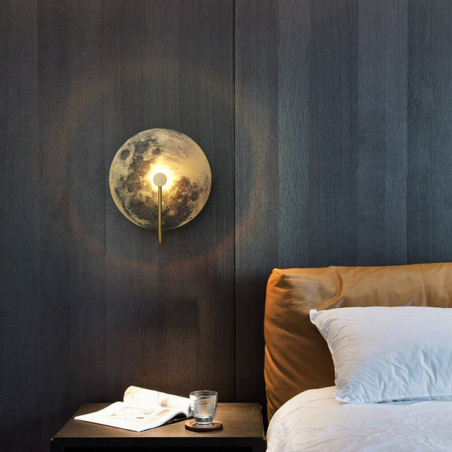 Creative Wall Lamp in the Shape of the Moon, Living Room, Bedroom ...
