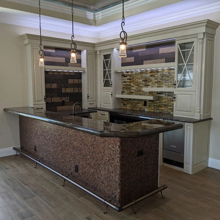 Home Bar with Custom Cabinets - Dry Bar or Wet Bar - You Choose! - Home ...