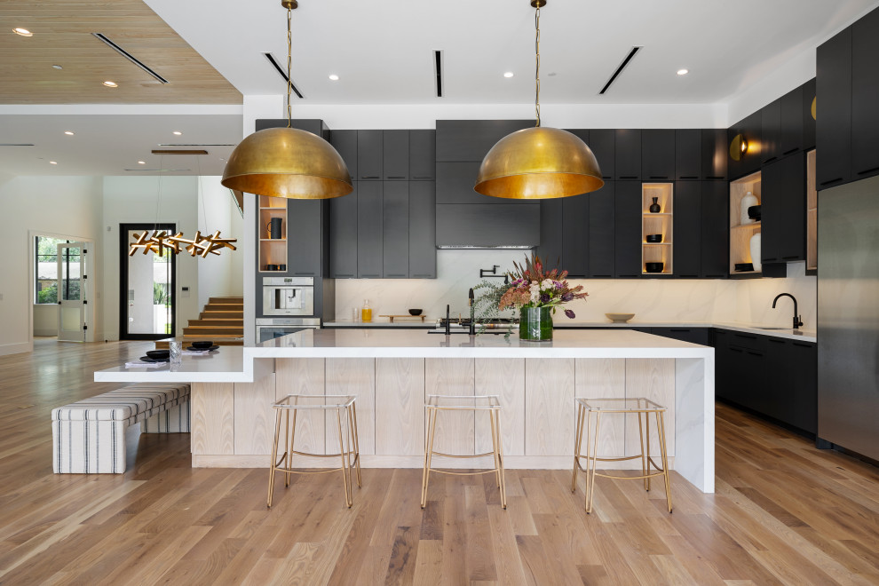 Modern New Build Interior Design - Contemporary - Kitchen - Houston ...