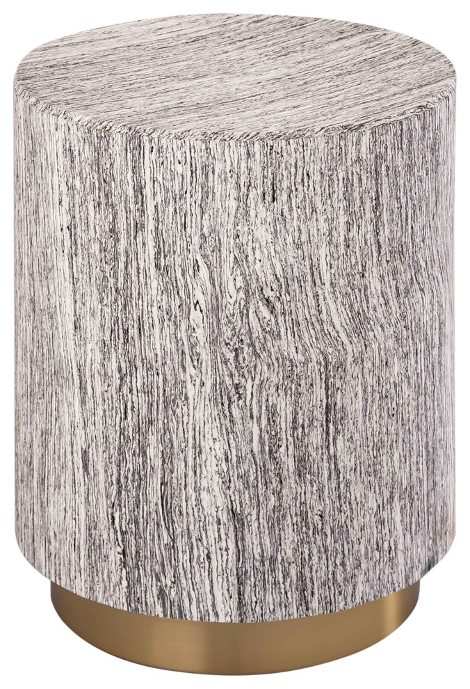 Dahlia Side Table - Distressed White - Contemporary - Side Tables And ...