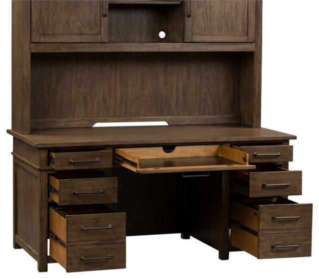 Sonoma Road Light Brown Desk/Credenza - Rustic - Desks And Hutches - by ...