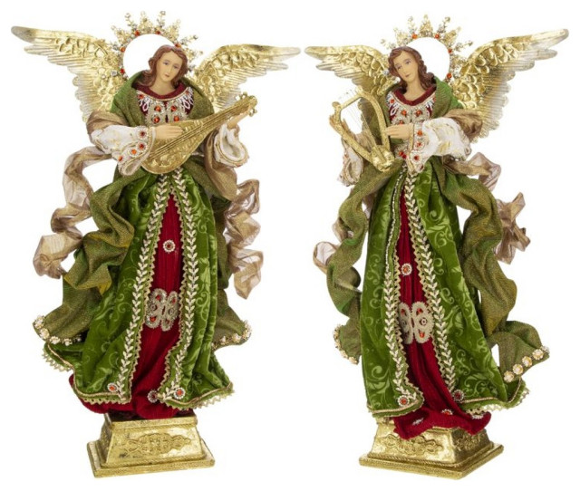 Mark Roberts 2020 Collection Standing Angel with Base, Assortment of 2 ...