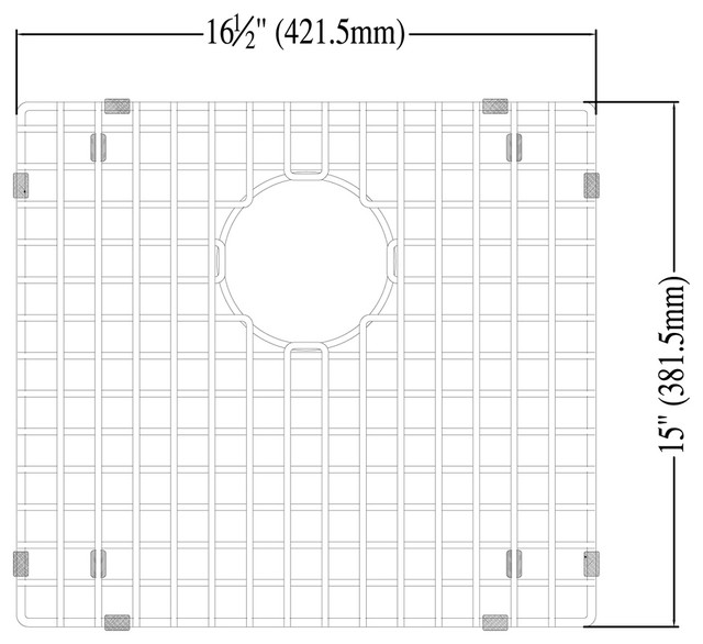 Dawn Bottom Grid For Dsq301515, Large Bowl - Contemporary - Kitchen ...