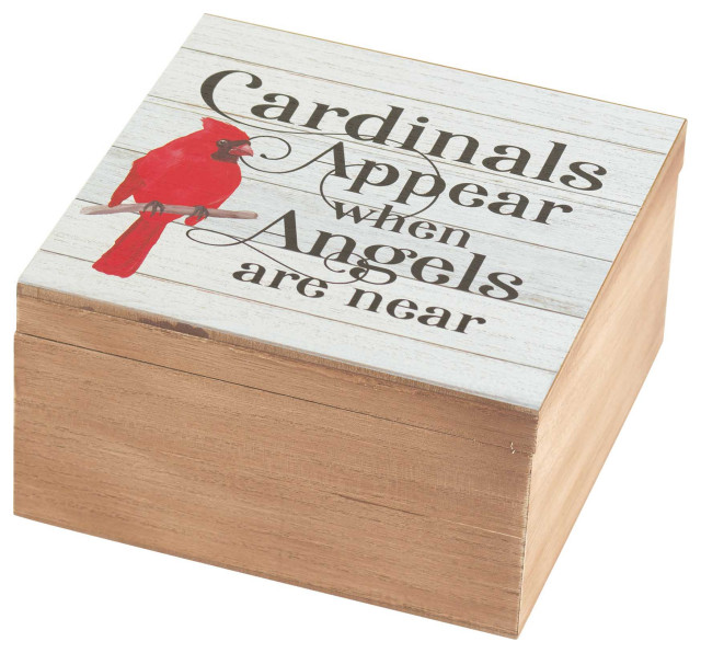 Keep Sake Box, Cardinals Appear, MDF - Contemporary - Decorative Boxes ...