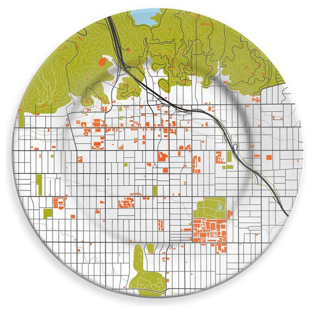 City Plate, Hollywood - Contemporary - Decorative Plates - by ...