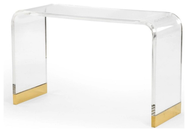 Acrylic Waterfall Console Table