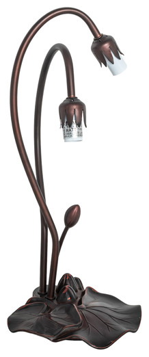 16" High Lily 2 Light Table Base - Traditional - Lamp Bases - by Meyda ...