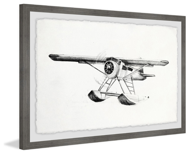 "Fly High" Framed Painting Print, 36"x24" - Contemporary - Prints And ...