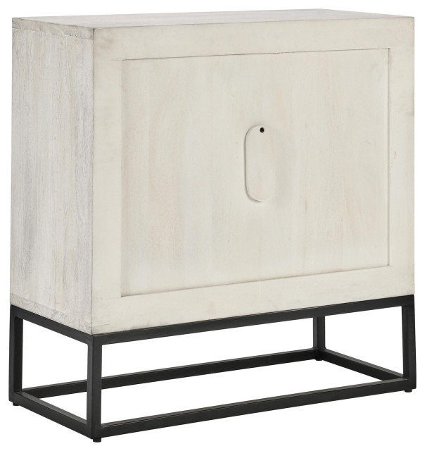 Flint Two-Door Mango Wood Sideboard, Whitewash - Farmhouse - Buffets And Sideboards - by Kosas ...