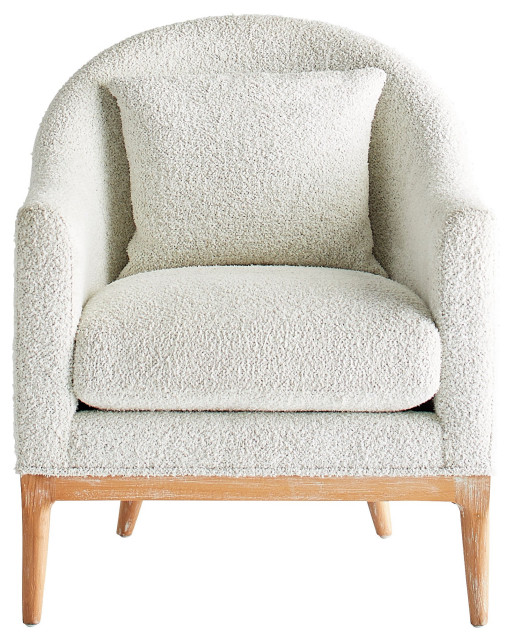 Kendra Chair, White - Midcentury - Armchairs And Accent Chairs - by ...