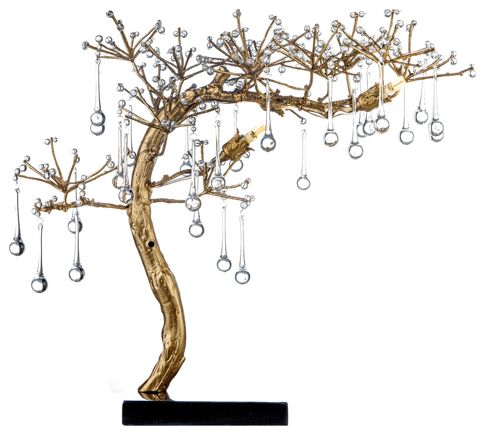 Tree Table Lamp With Marble Base - Contemporary - Table Lamps - by ...