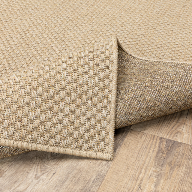 Key West Indoor and Outdoor Sisal Look Sand Rug, 1'9"x3'9 ...