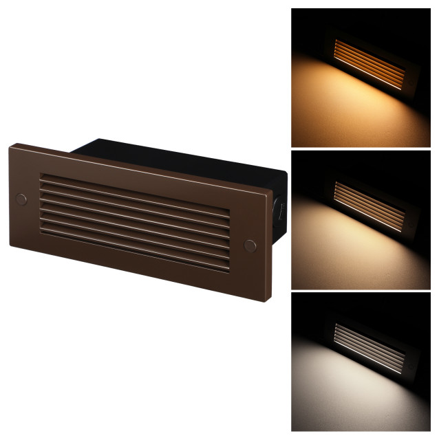 Dimmable LED Step Lights 120-277V, 2700K/3000K/4000K Selectable ...