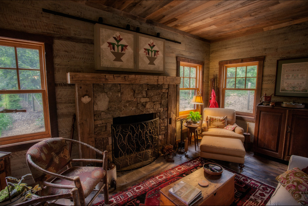 She Shack - Rustic - Living Room - Other - by Appalachian Antique Hardwoods