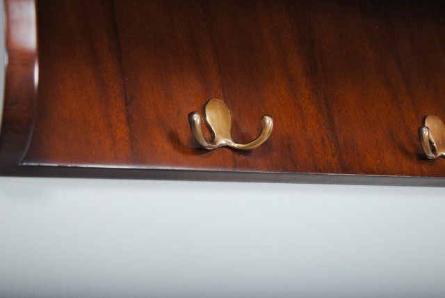 Mahogany Coat Rack Shelf - Traditional - Wall Organizers - by Niagara ...