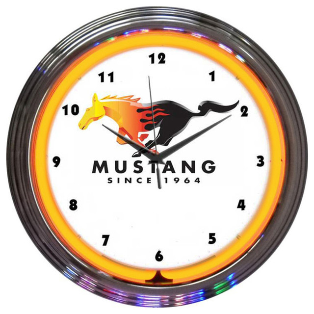 Ford Mustang Wall Clock - Contemporary - Wall Clocks - by ...