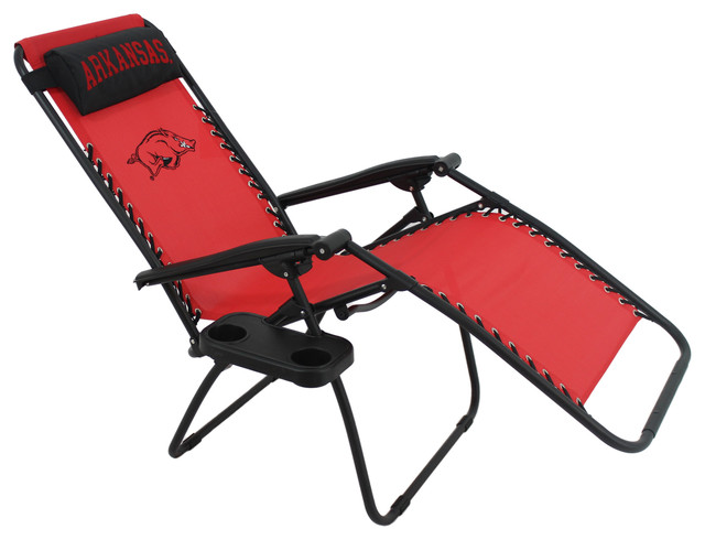Arkansas Razorbacks Zero Gravity Chair - Traditional - Outdoor Folding ...