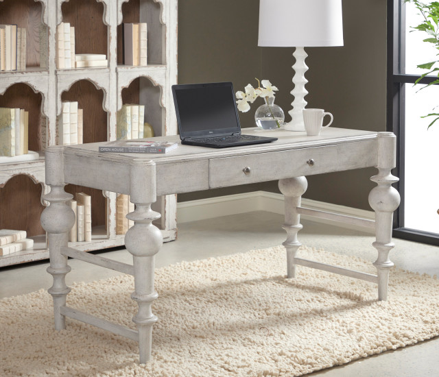 Farmhouse Writing Desk With Storage Drawer - French Country - Desks And ...