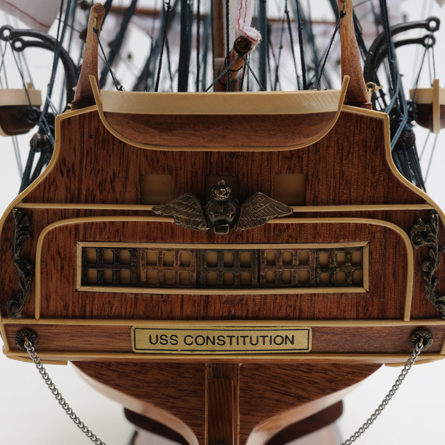 Uss Constitution Large With Floor Display Case - Beach Style ...