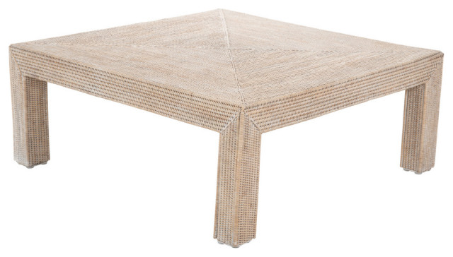 La Jolla Rattan Square Coffee Table - Tropical - Coffee Tables - by ...
