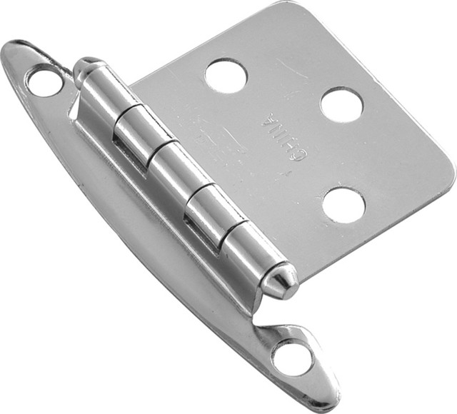 Polished Chrome Semi-Concealed Flush Mount Hinge (2-Pack) P139-26 ...