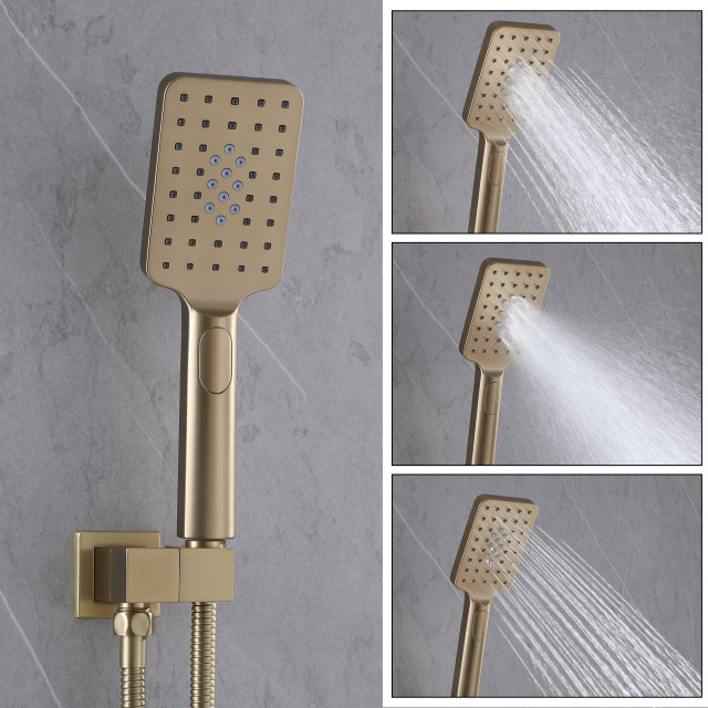 Pressure Balanced Complete Shower System With 3-Setting Hand Shower ...