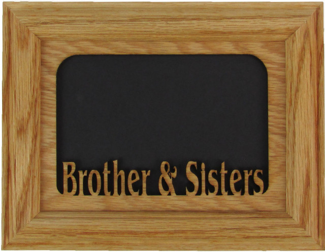 Brother and Sisters Oak Picture Frame and Oak Matte, 5"x7", 5"x7 ...