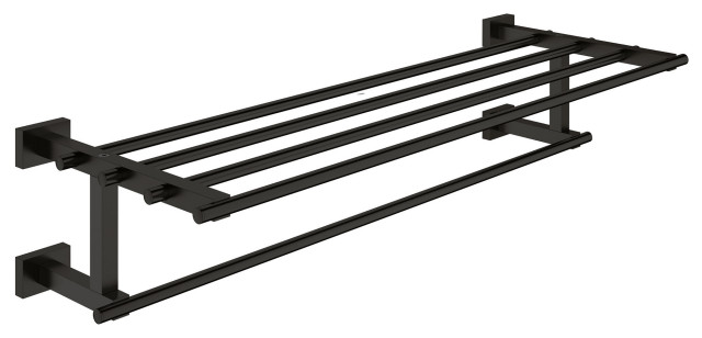 Grohe 40 512 1 Essentials Cube 22" Towel Rack - Contemporary - Towel ...