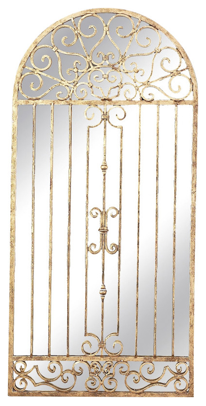 Gold Garden Gate Design Wall Mirror - Traditional - Wall Mirrors - by ...