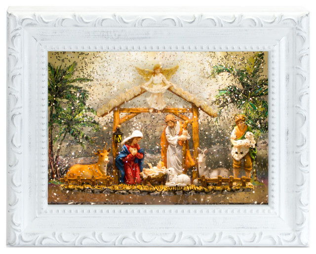 Snow Globe With Nativity - Traditional - Christmas Decorations - by ...