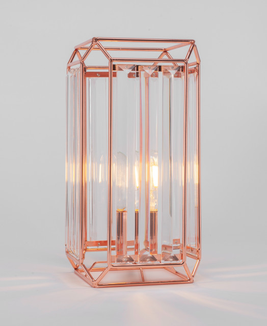 Genesis Accent Table Lamp Shown, Copper Finish With 3 Watt LED Bulb ...