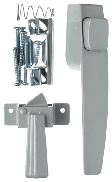 Wright Products® VF333 Free-Hanging Push Button Latch, Aluminum Finish ...