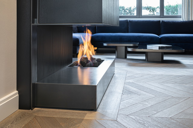 Feuer auf Knopfdruck - der offene Gaskamin sorgt für Stimmung und viel ...