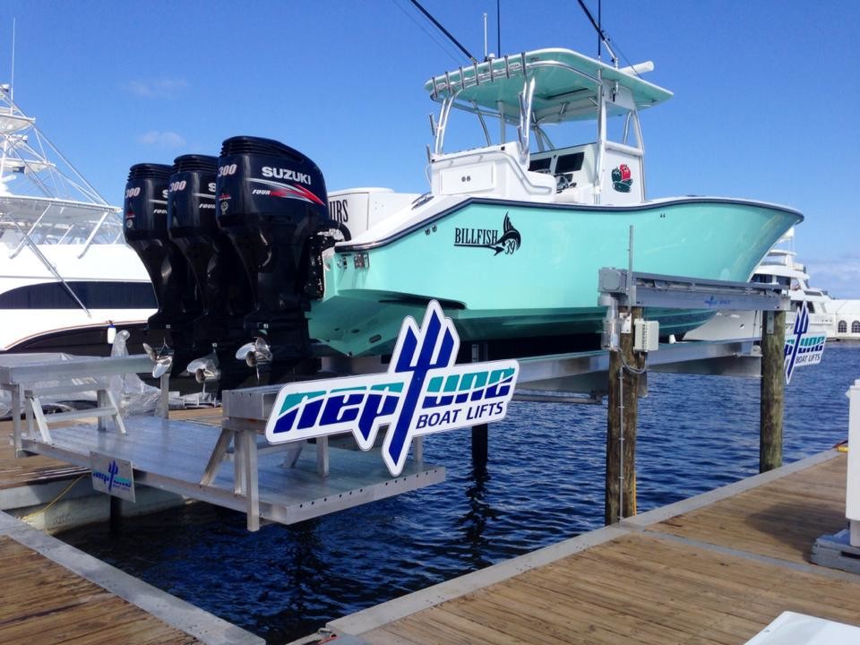 Neptune 4 post Cradle lift - Miami - by Neptune Atlantic Boat Lifts | Houzz