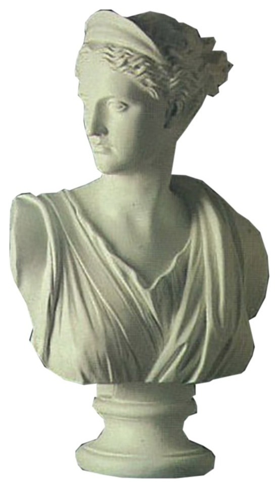 Diana Bust Small 13, Busts Greek & Roman - Traditional - Garden Statues ...