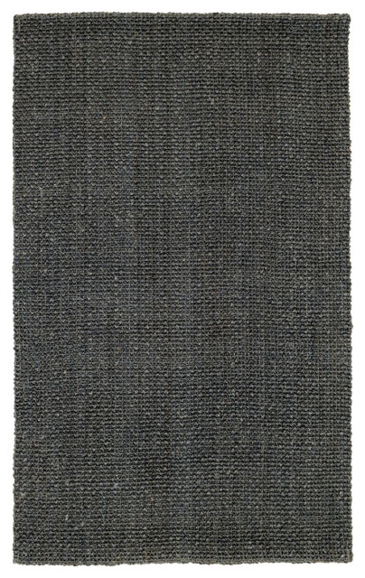 Classic Home Knobby Loop Charcoal Rug, 5'x8' - Beach Style - Area Rugs ...