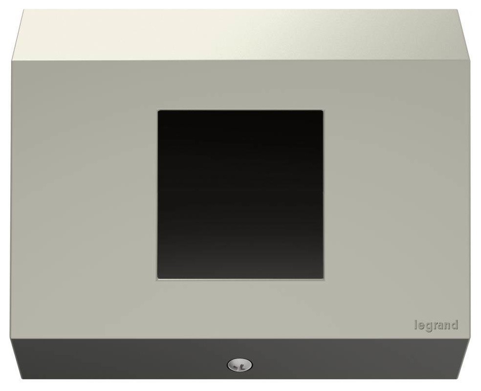 Legrand Adorne Legrand Control Box, 1-Gang, No Devices in Titanium ...