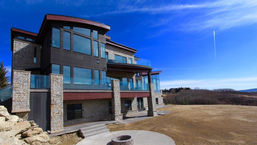 Grand Custom Home - Traditional - House Exterior - Calgary - by FLR ...