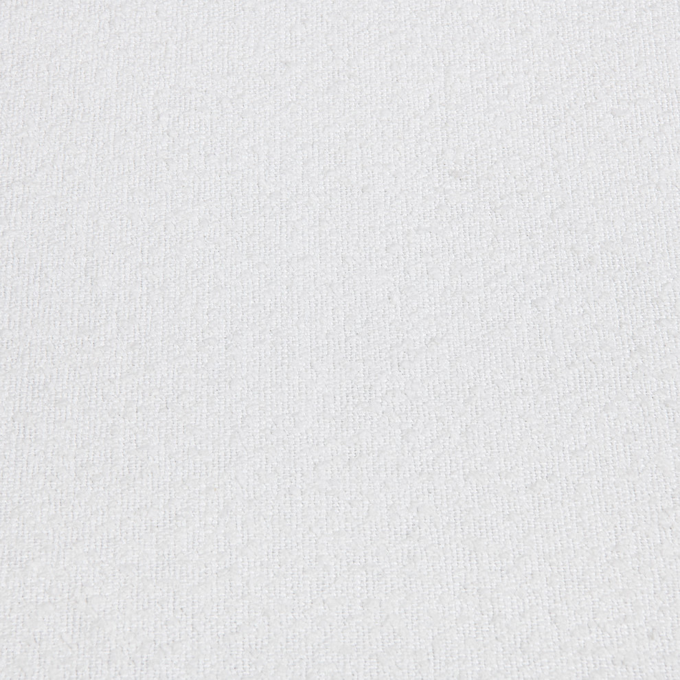 4"x 4" Fabric Swatch Sample, Chiffon White Boucle - Transitional ...