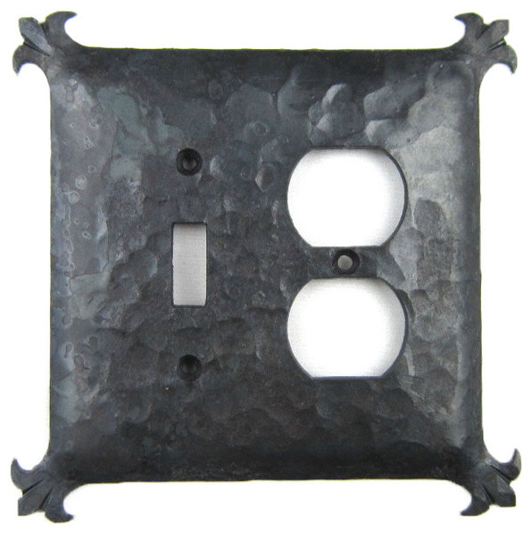 Rustic Spanish Style Iron Switch Plate Cover Combo Toggle/Duplex EPH36 ...