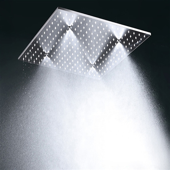 Fontana 20" LED Mist Rainfall Shower System & 3 Jetted Body Sprays ...