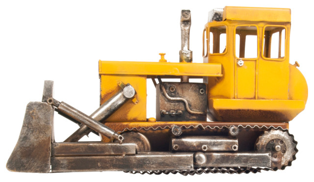METAL HANDMADE BULLDOZER MODEL Collectible Metal scale model Bulldozer ...