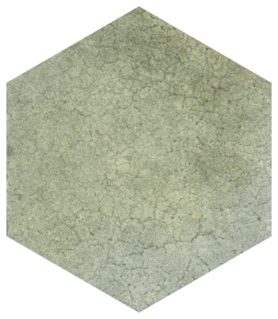 Heritage Hex Jungle Porcelain Floor and Wall Tile Sample - Contemporary ...