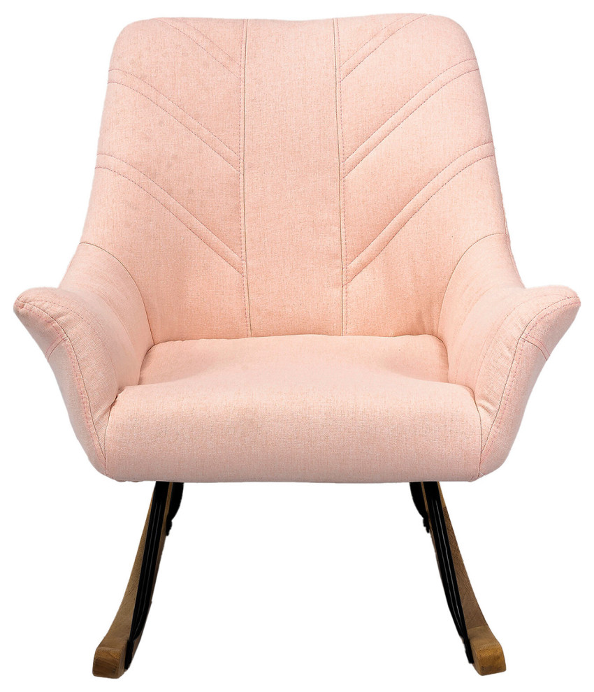 Nara Rocking Chair With Rubberwood Rocker Rails - Contemporary ...