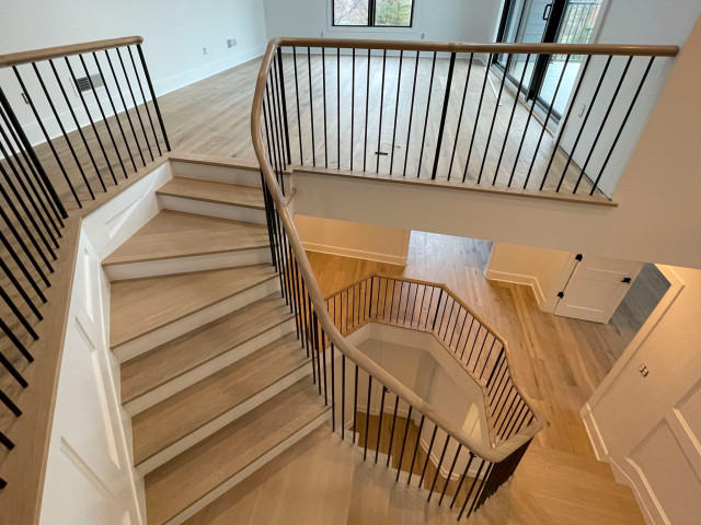 100_Hexagonal Floating-Staircase, Bethesda MD 20817 - Classique Chic ...