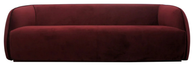 Roland Modern Red Velvet Sofa - Contemporary - Sofas - by Virgil Stanis ...
